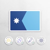 Minnesota State Flag Adhesive Decal, Vinyl Stickers - Etsy