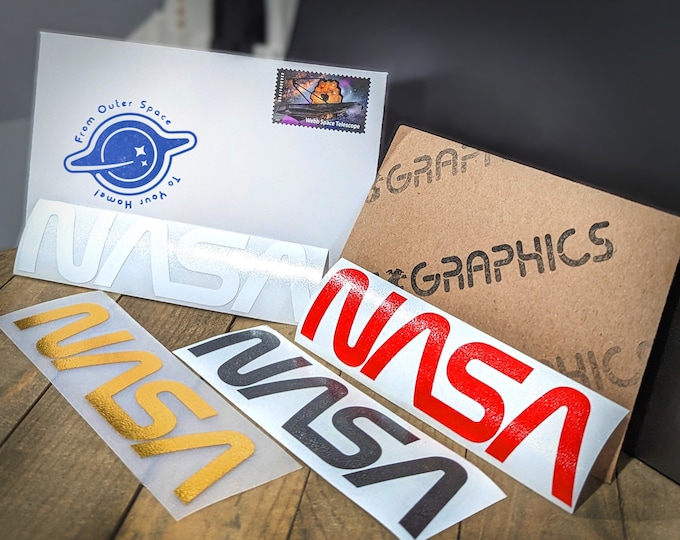 NASA Worm Logo Vinyl Decal (6" Wide) - Etsy