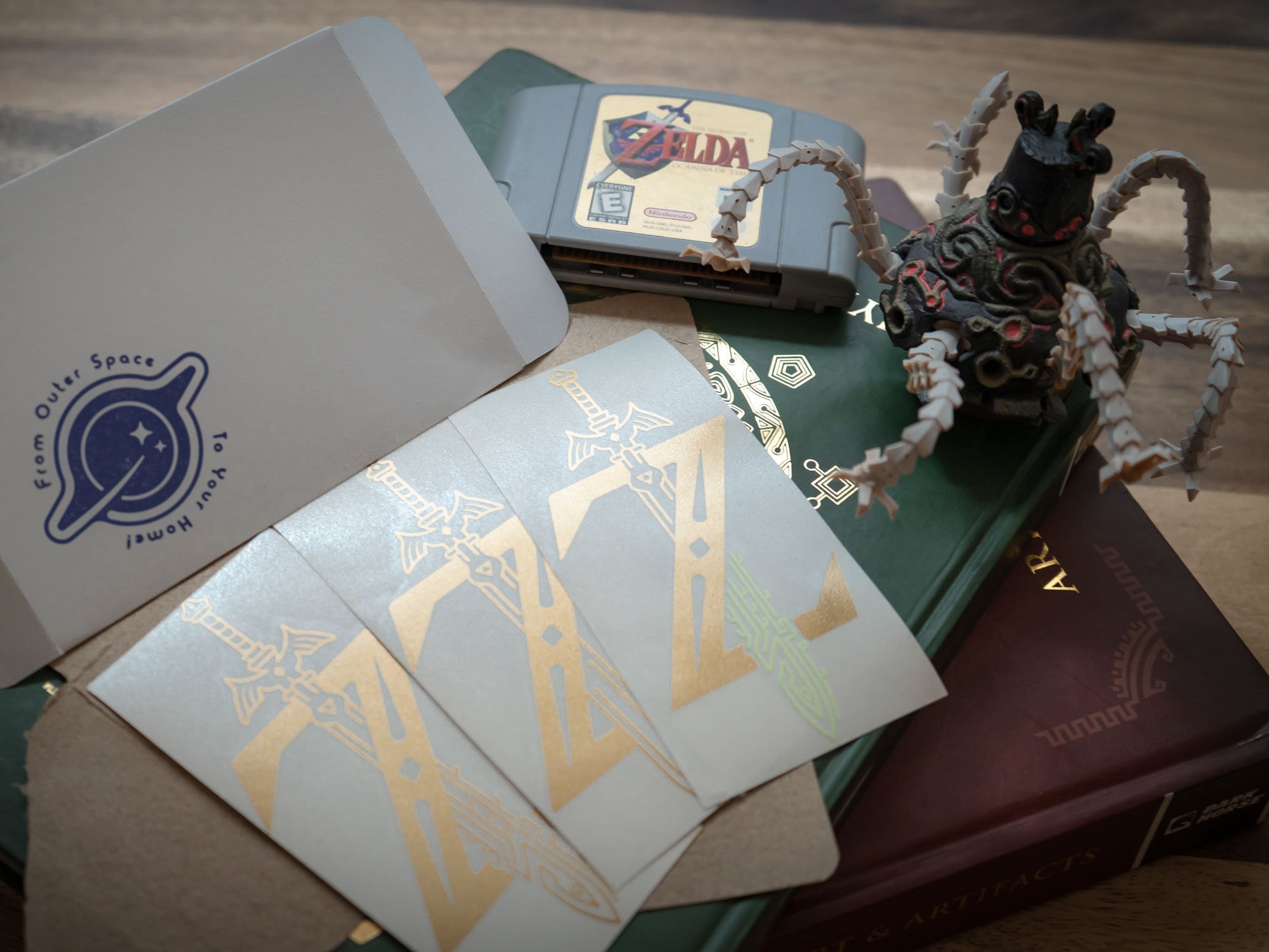 The Legend of Zelda Tears of the Kingdom TOTK Gold Vinyl Logo Sticker ...