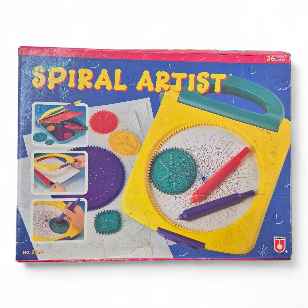 Li'l Playmates Spiral Artist Spirograph Kit Vintage 90s - Etsy