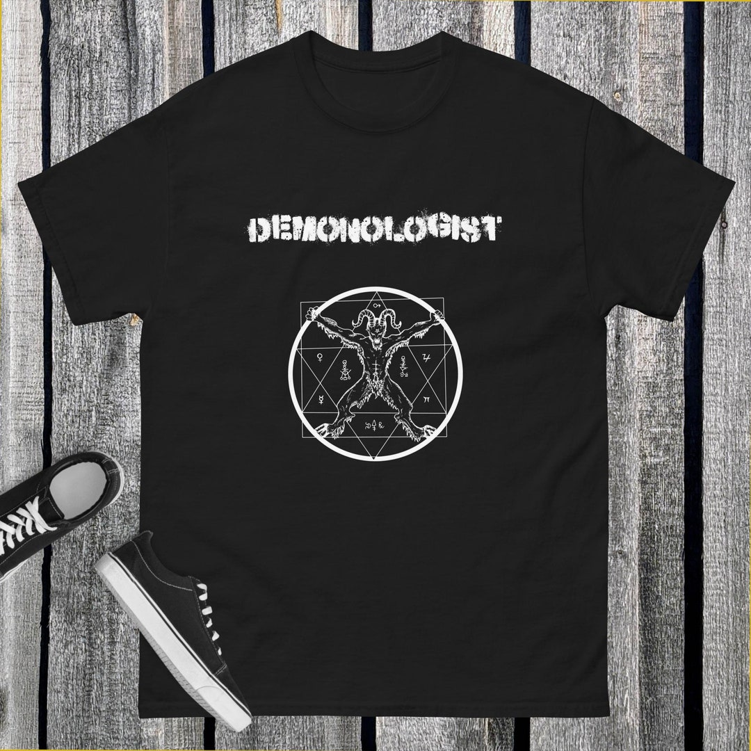 Occult Symbol Tee: Dark Academia Demonologist, Satanic Design, Plus ...