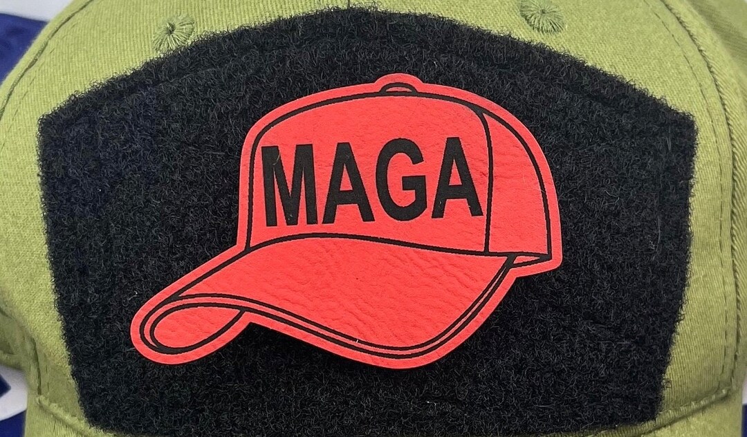 Trump MAGA Cap Morale Patch, Donald Trump, MAGA, President, Meme, Hook ...