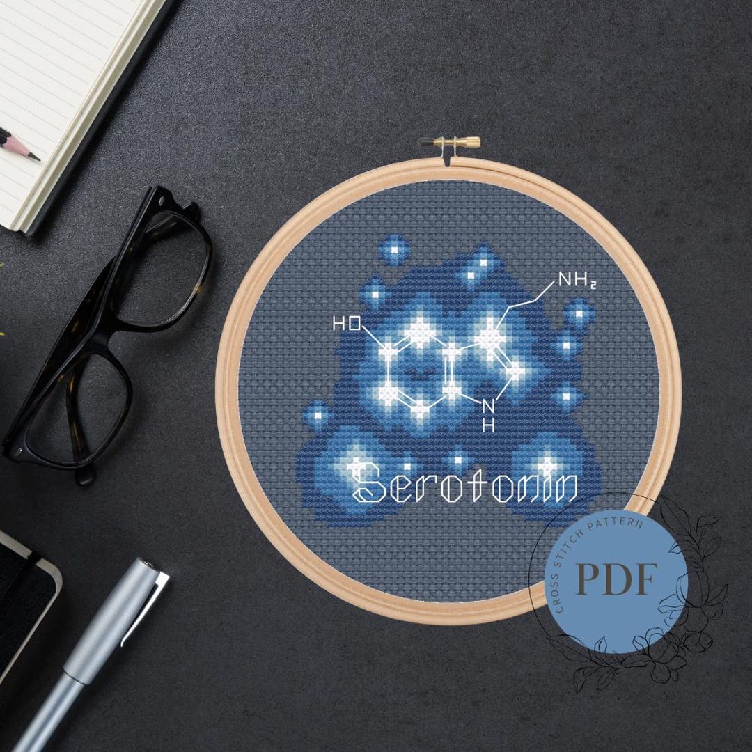Serotonin Constellation Cross Stitch Pattern (instant PDF Download ...