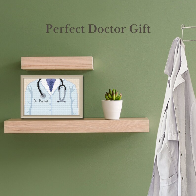 Doctor’s White Coat Mini Cross Stitch Pattern (instant PDF Download ...