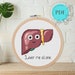 Funny Liver Cross Stitch Patterns “liver Me Alone” and “YOLO” (instant ...