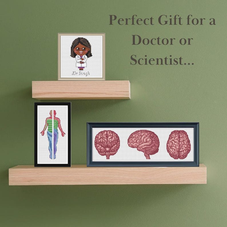 Dermatome Map Anatomical Cross Stitch Pattern (instant PDF Download ...