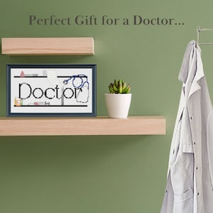 Doctor Cross Stitch Pattern With Medical Tools (instant PDF Download ...