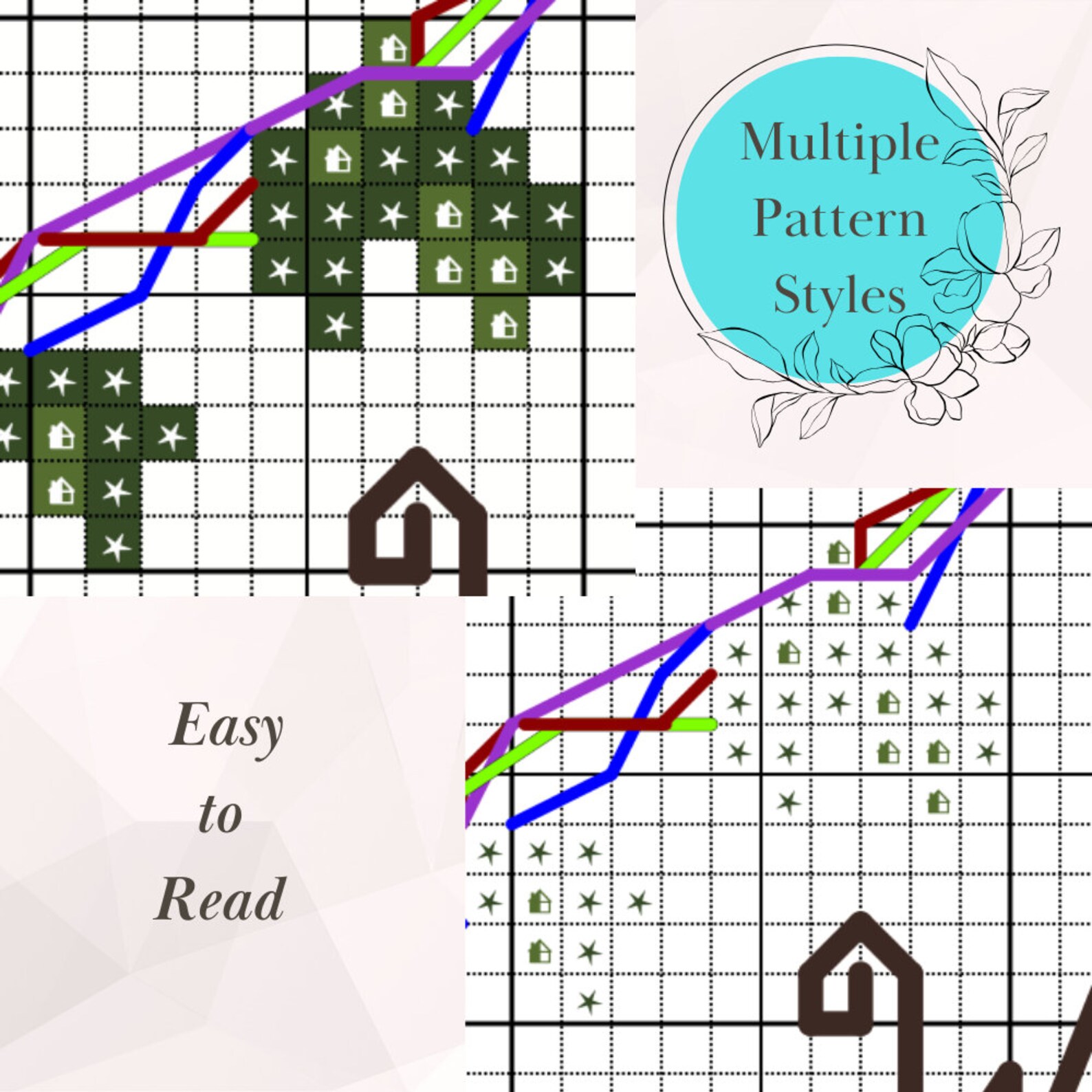 Women in Medicine Floral Cross Stitch Pattern (instant PDF Download ...