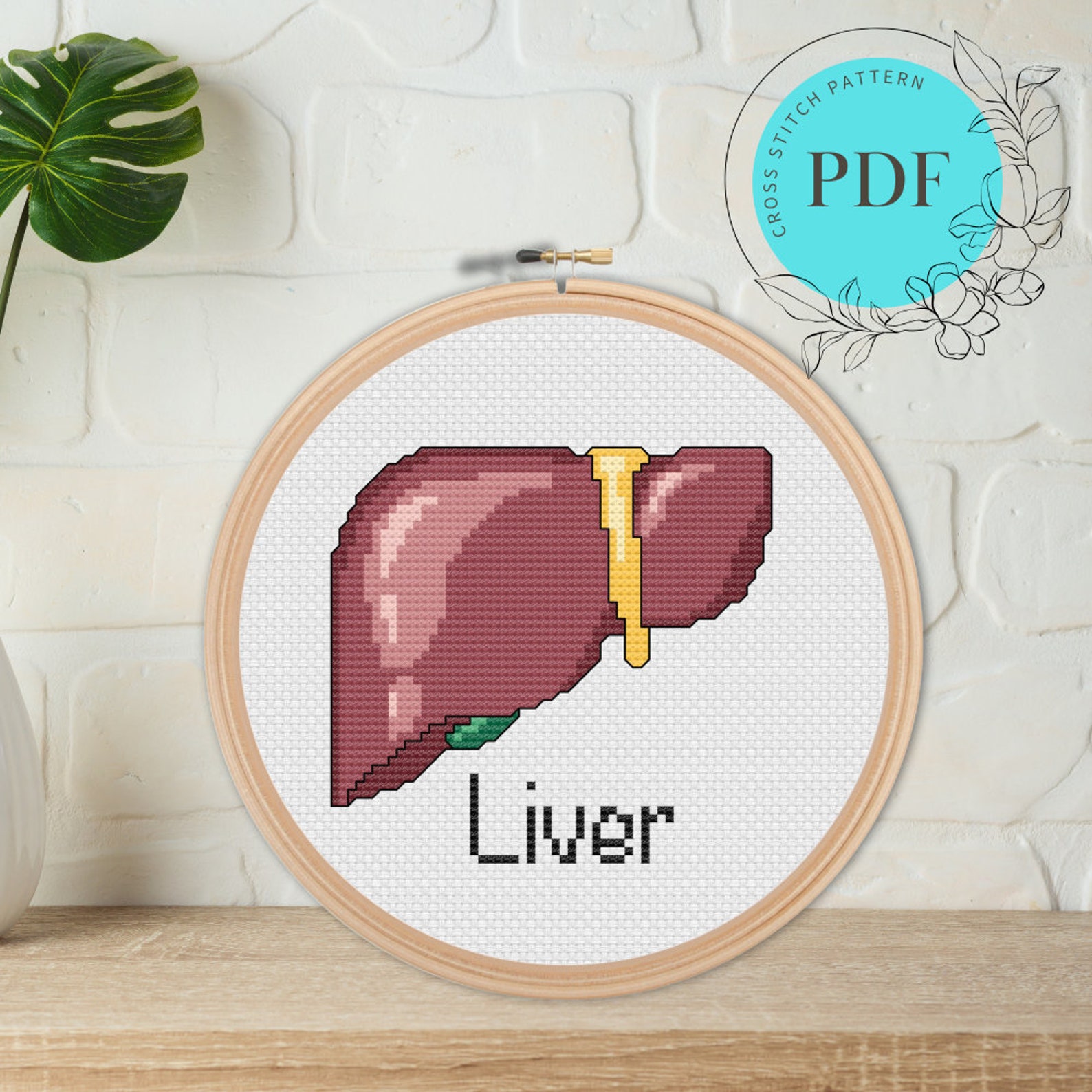 Funny Liver Cross Stitch Patterns “liver Me Alone” and “YOLO” (instant ...