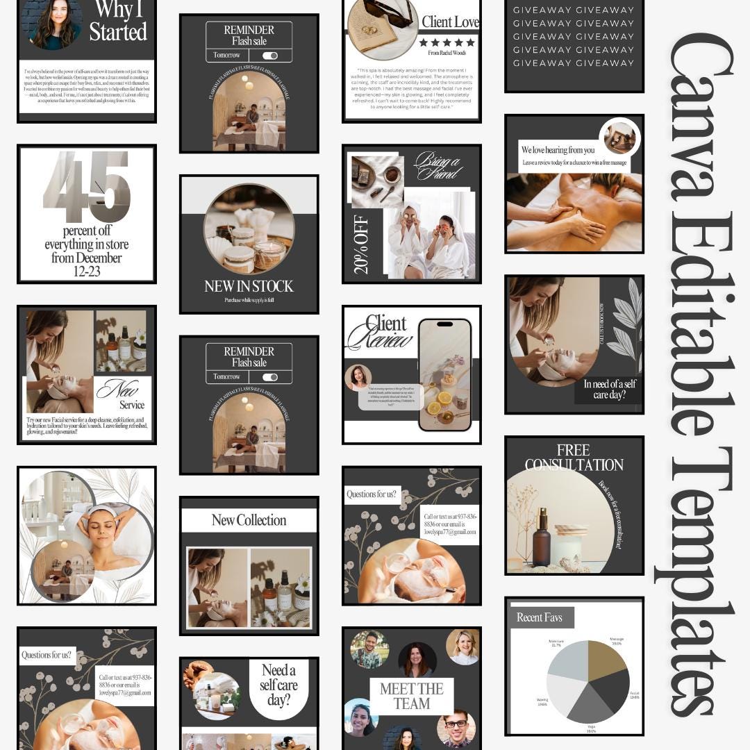 Social Media Templates Canva I Instagram Template Canva I Canva ...