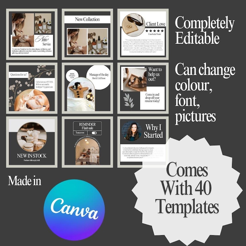 Social Media Templates Canva I Instagram Template Canva I Canva ...