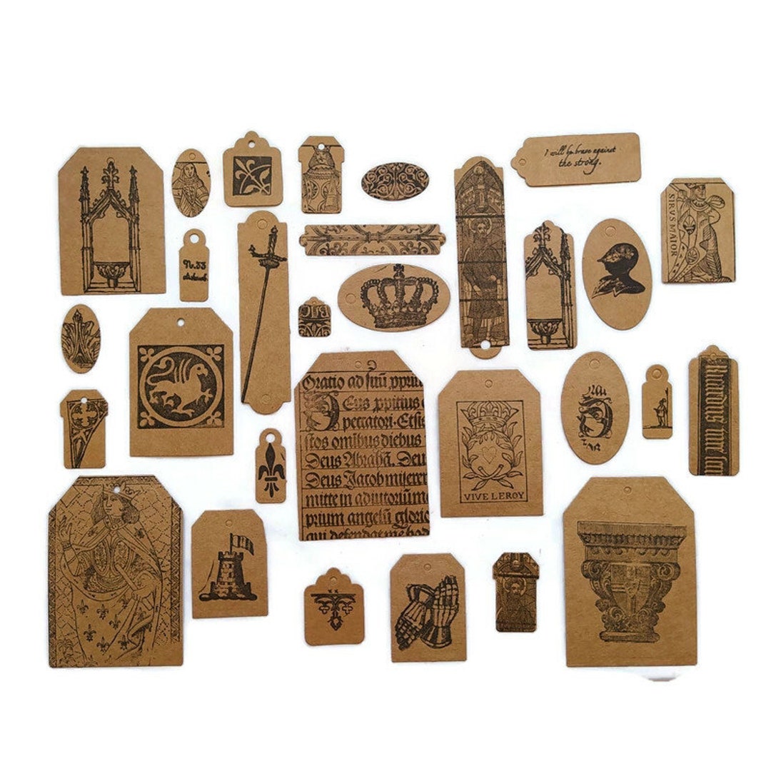 Medieval Labels #1 (30 Pieces) Journaling and Junk Journal Medieval ...