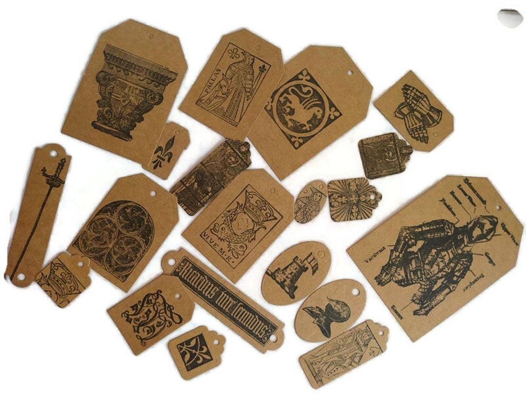 Medieval Labels 2 20 Pièces Journaling and Junk Journal Medieval Style ...