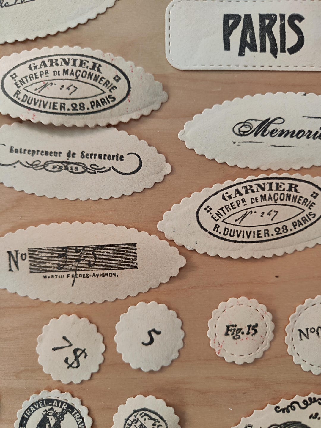40 Vintage Style Gummed Labels - Etsy