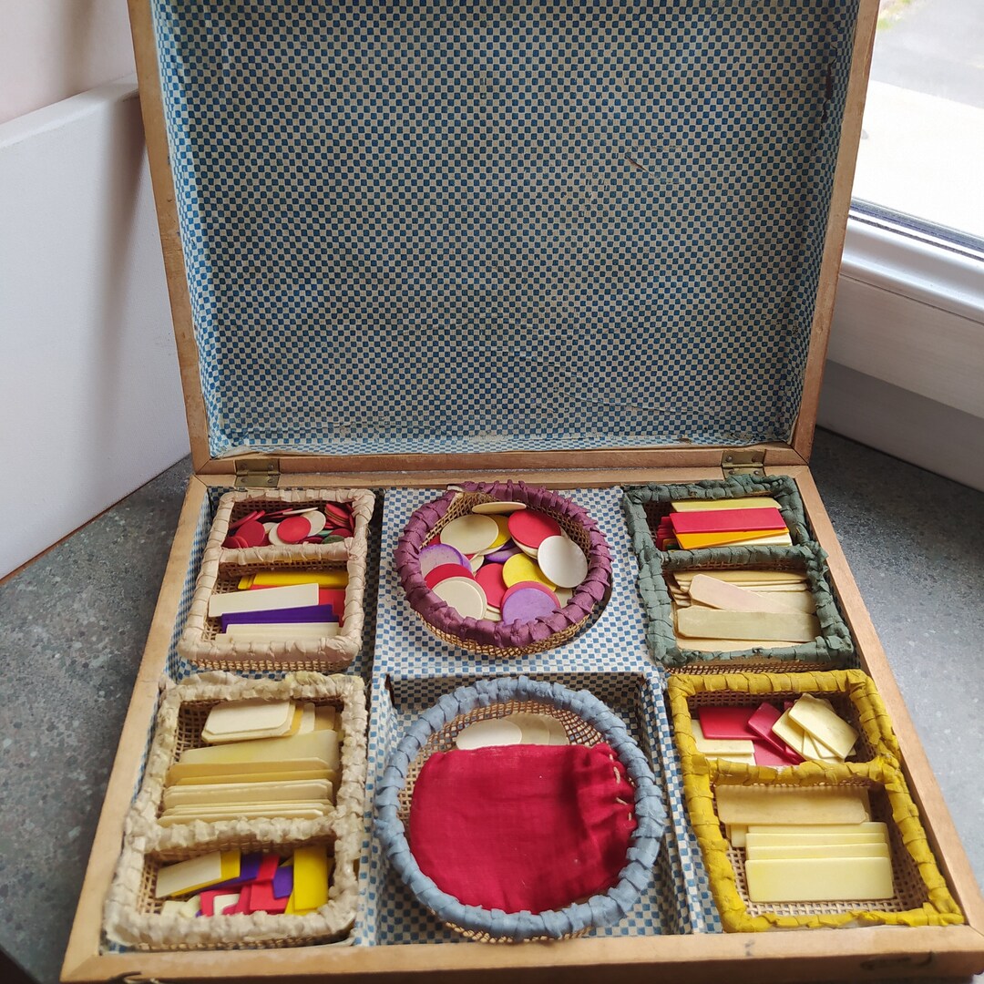 Antique French Gaming Counter Box Antique French Box Wih Bone - Etsy