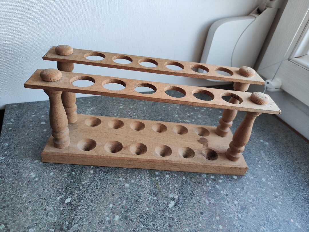 Vintage Double Test Tube Holder Lab Rack - Etsy