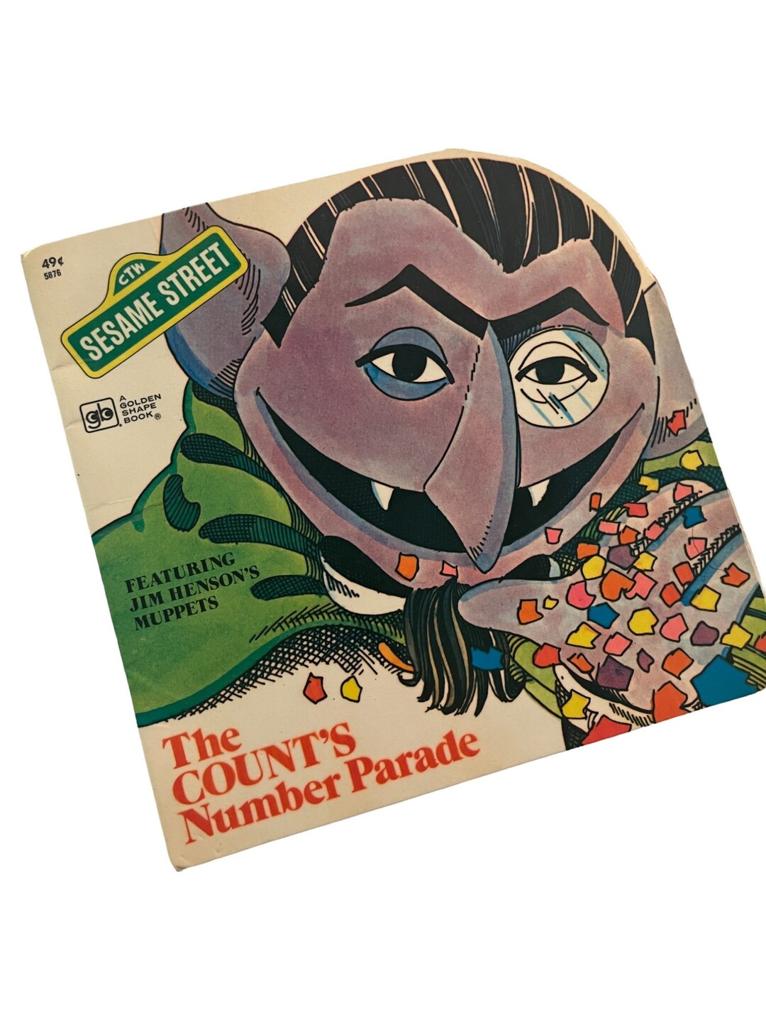 1978 Sesame Street the Count's Number Parade A Golden Shape Book ...