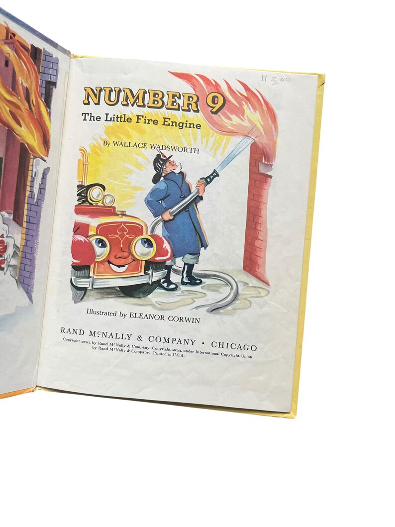 1950 Number 9 - the Little Fire Engine - by Wallace Wadsworth - Rand ...