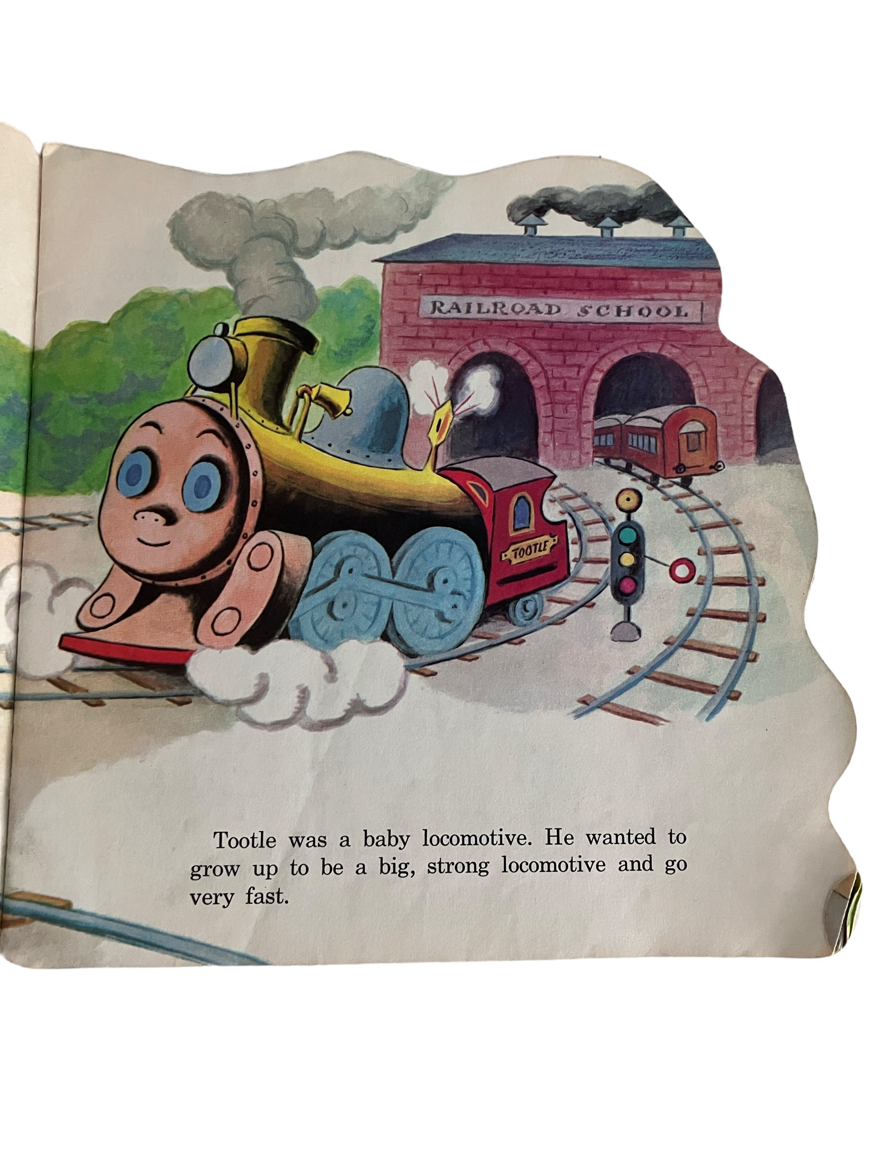 Vintage 1977 Tootle by Tibor Gergely Golden Shape Book Golden Press ...