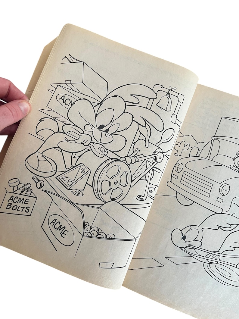 Vintage Tiny Toons Adventures Coloring Activity Book Merrigold Press ...