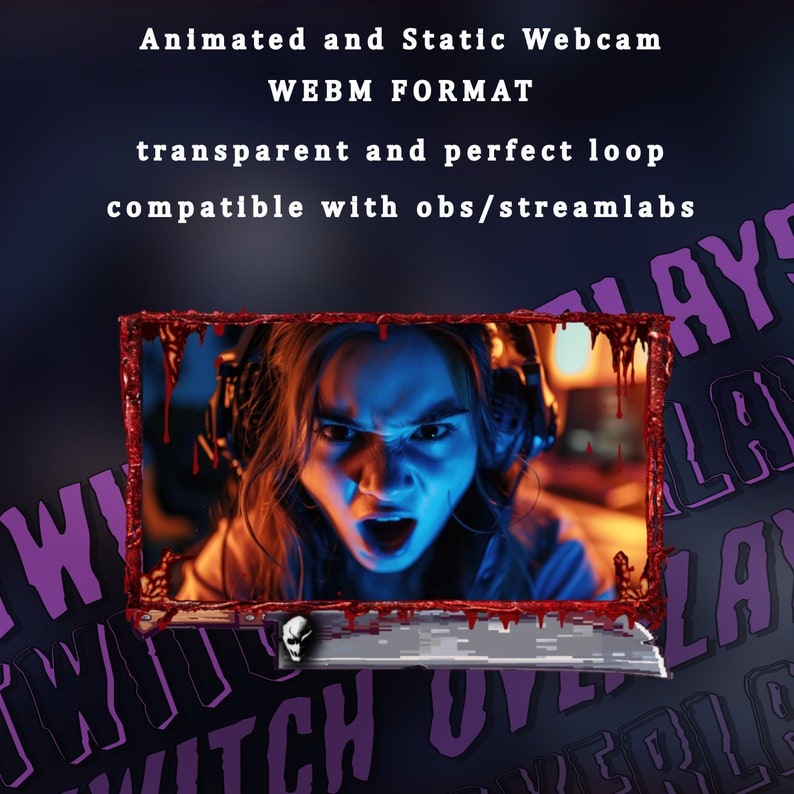 Animated Webcam Frame Pack Aesthetic Facecam Twitch Graphics Youtube ...