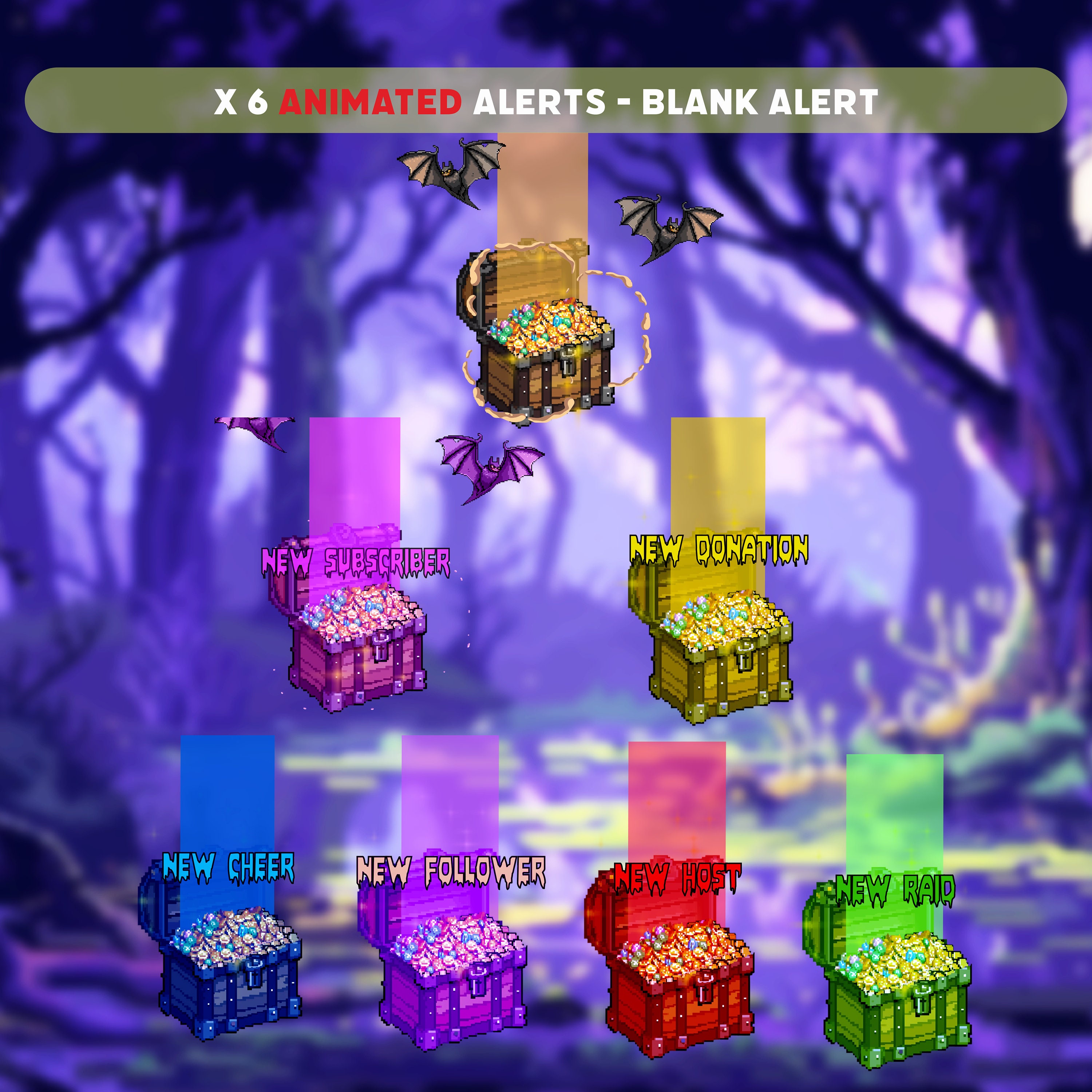 Premium Animated Twitch for Twitch Streamers Swamp Horror RPG Overlays ...