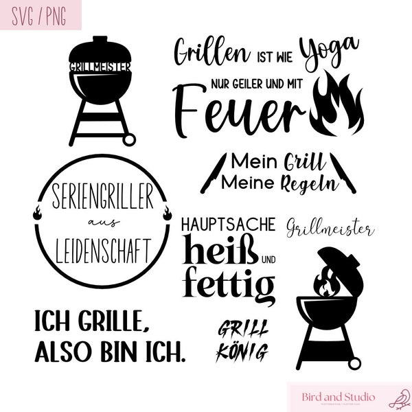 Plotterdatei grillmeister deutsch - Etsy.de