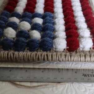 American Flag Crochet Bobble Tapestry - Etsy