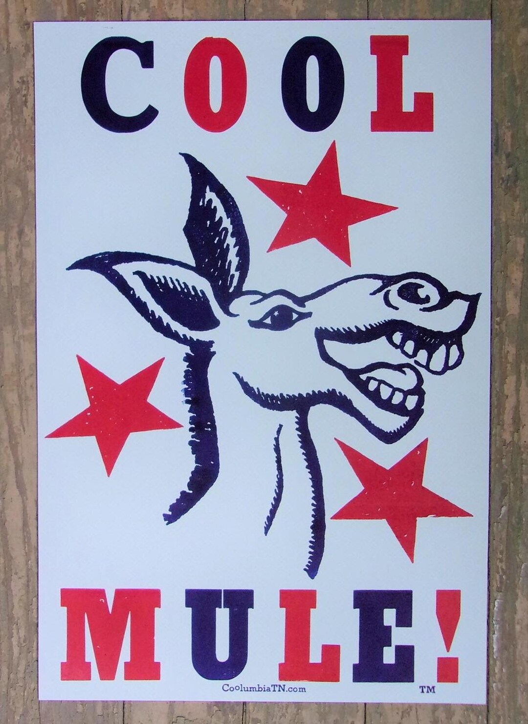 COOL MULE™ Print From Letterpress Poster - Etsy