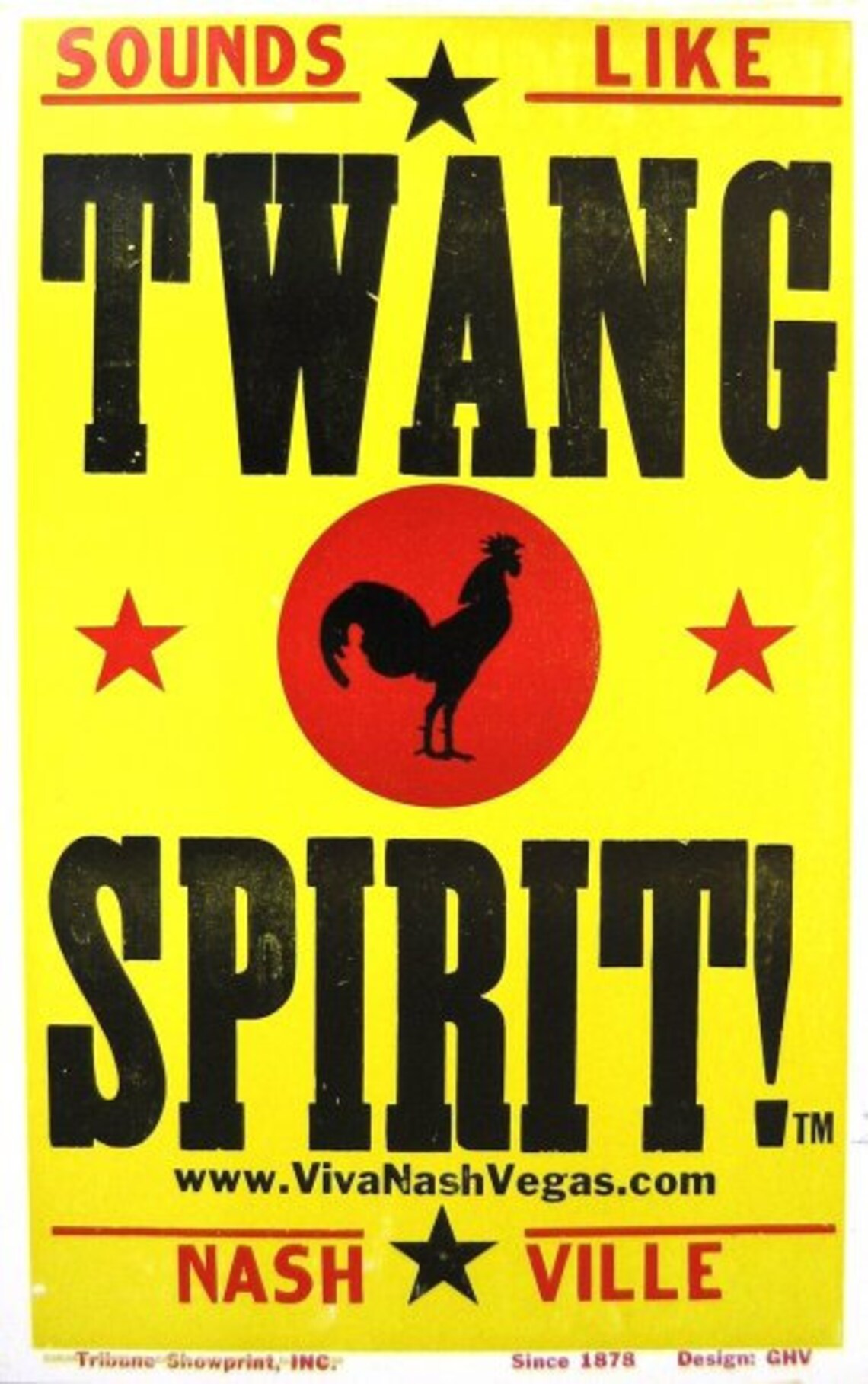 TWANG SPIRIT! Print From Letterpress Poster - Etsy