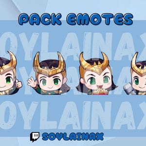 High Quality Emotes Pack: Loky. Cute Chibi Style Emotes for Twitch ...