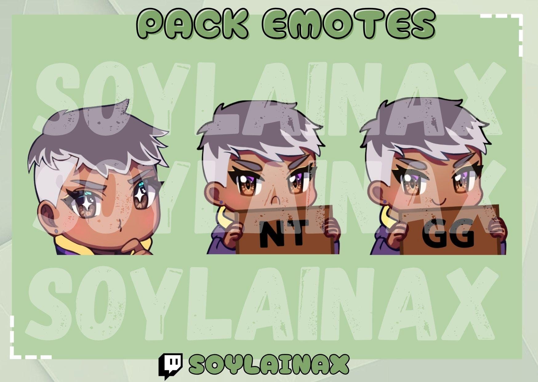 Waylay Valorant Emotes Pack: Chibi Style for Twitch, Youtube, Discord ...