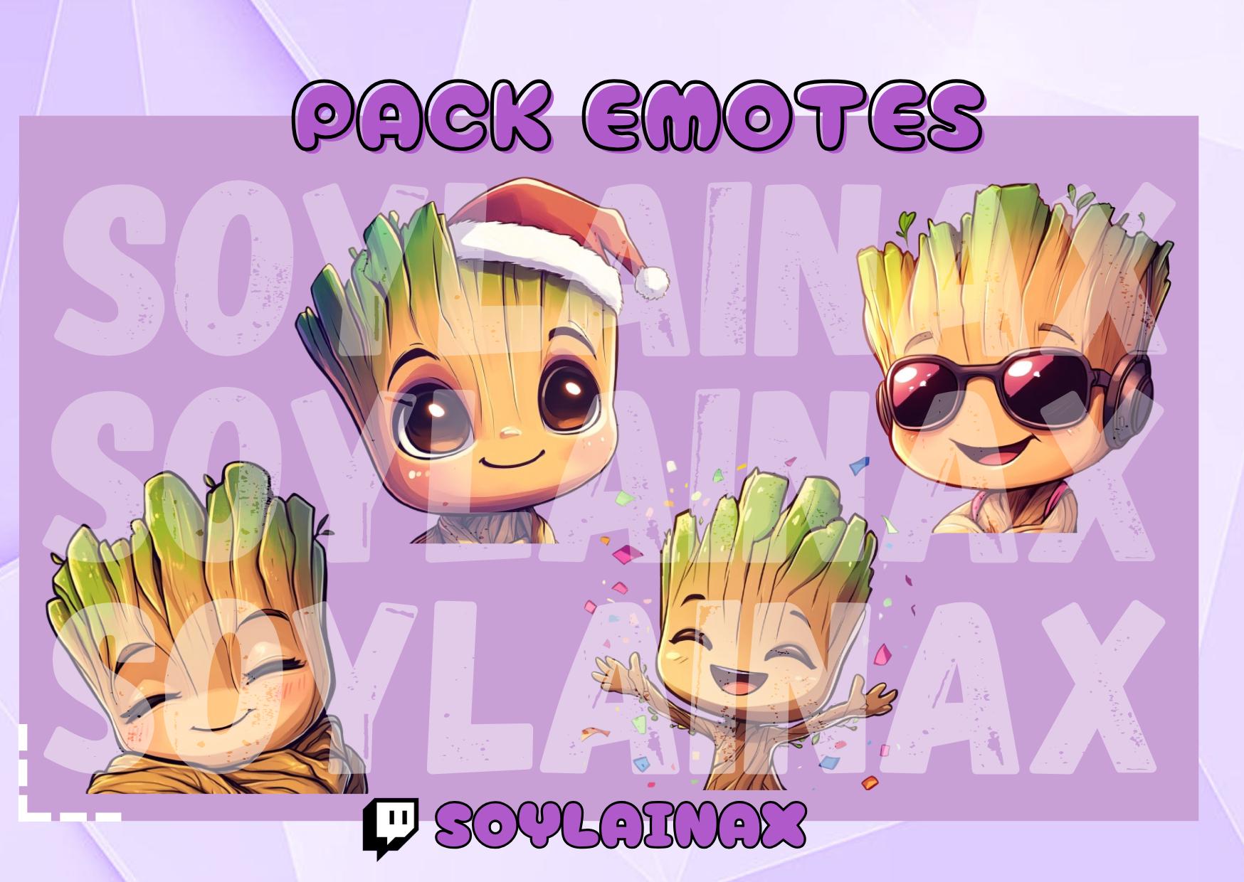 High Quality Emotes Pack: Baby Groot of Guardians of the Galaxy. Cute ...