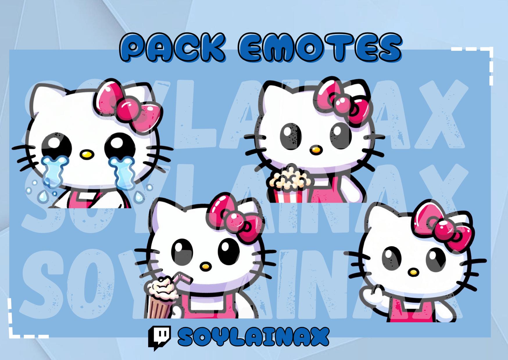 High Quality Emotes Pack: Cute Kitty. Cute Chibi Style Emotes for ...