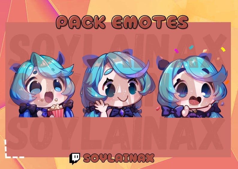 High Quality Emotes Pack: Gwen of League of Legends (LOL). Cute Chibi ...