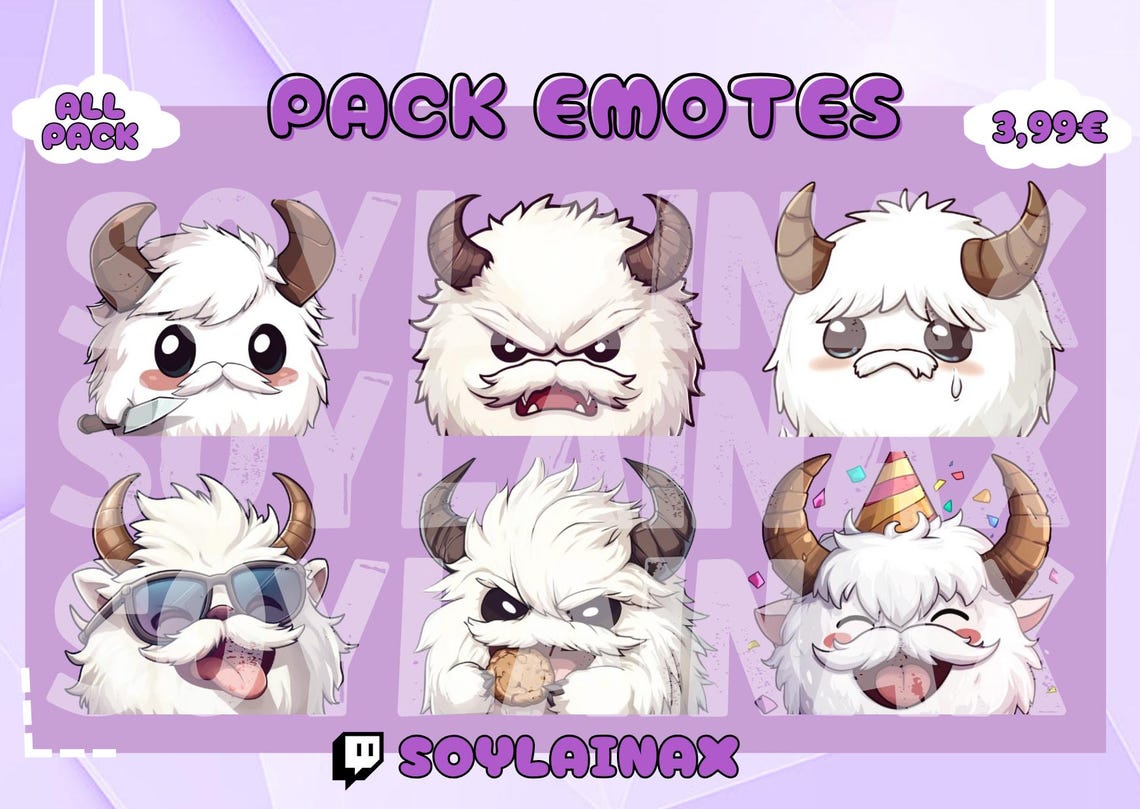 High Quality Emotes Pack: Poro of Arcane & League of Legends (LOL ...