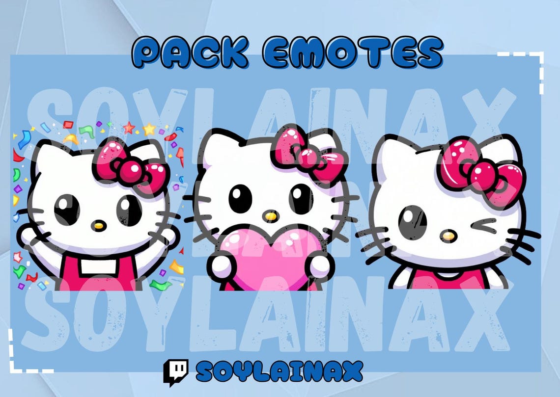 High Quality Emotes Pack: Cute Kitty. Cute Chibi Style Emotes for ...