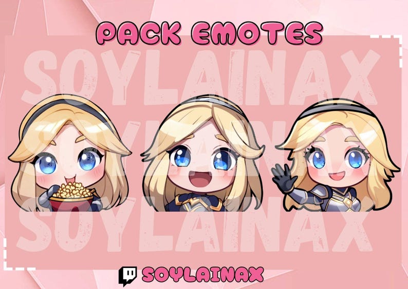 Lux Emotes Pack: Chibi Style for Twitch, Youtube, Discord - Etsy