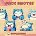 Snorlax Emotes Pack: Chibi Style for Twitch, Youtube, Discord - Etsy