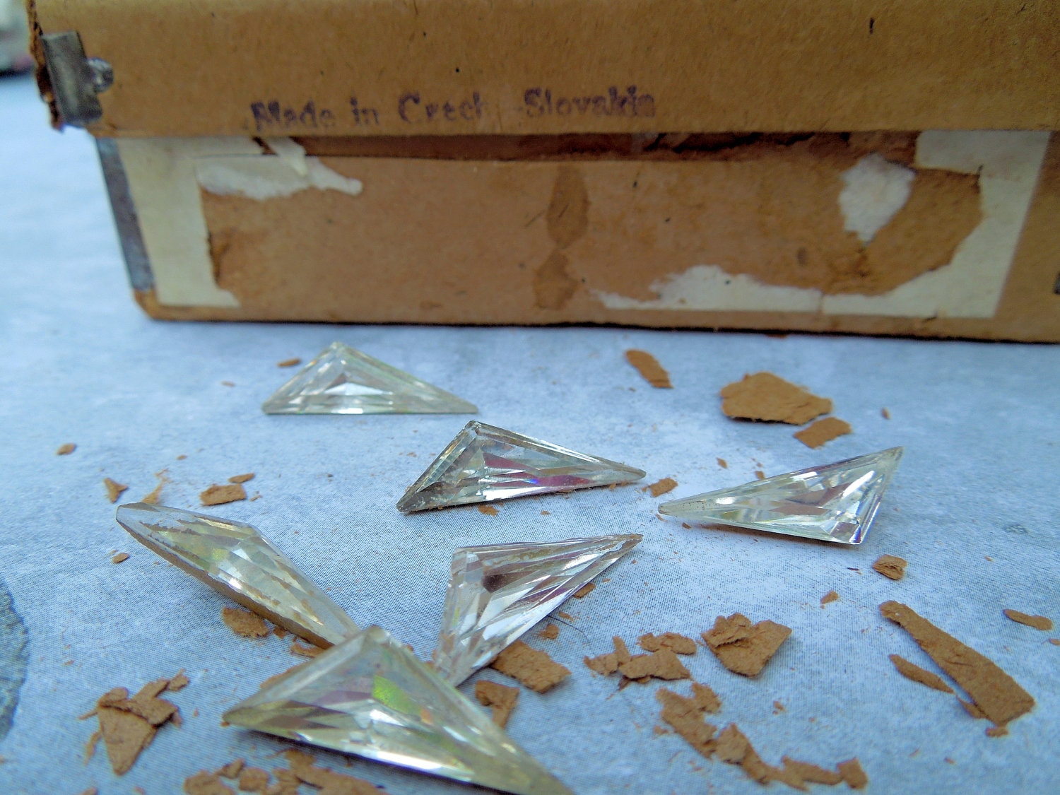 Buy 7x21mm Crystal Trapezoid Shaped Rhinestones Made in Checho Slovakia ...