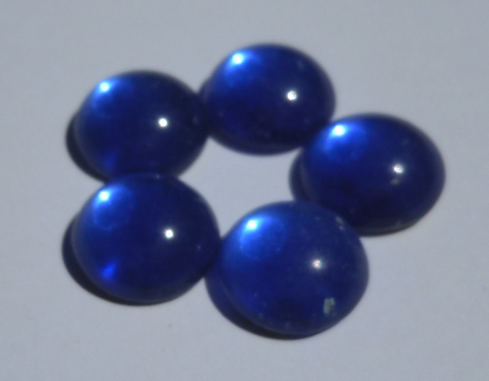 VINTAGE NOS 13mm Round Flat Back Stone - Multiple Colors - Etsy