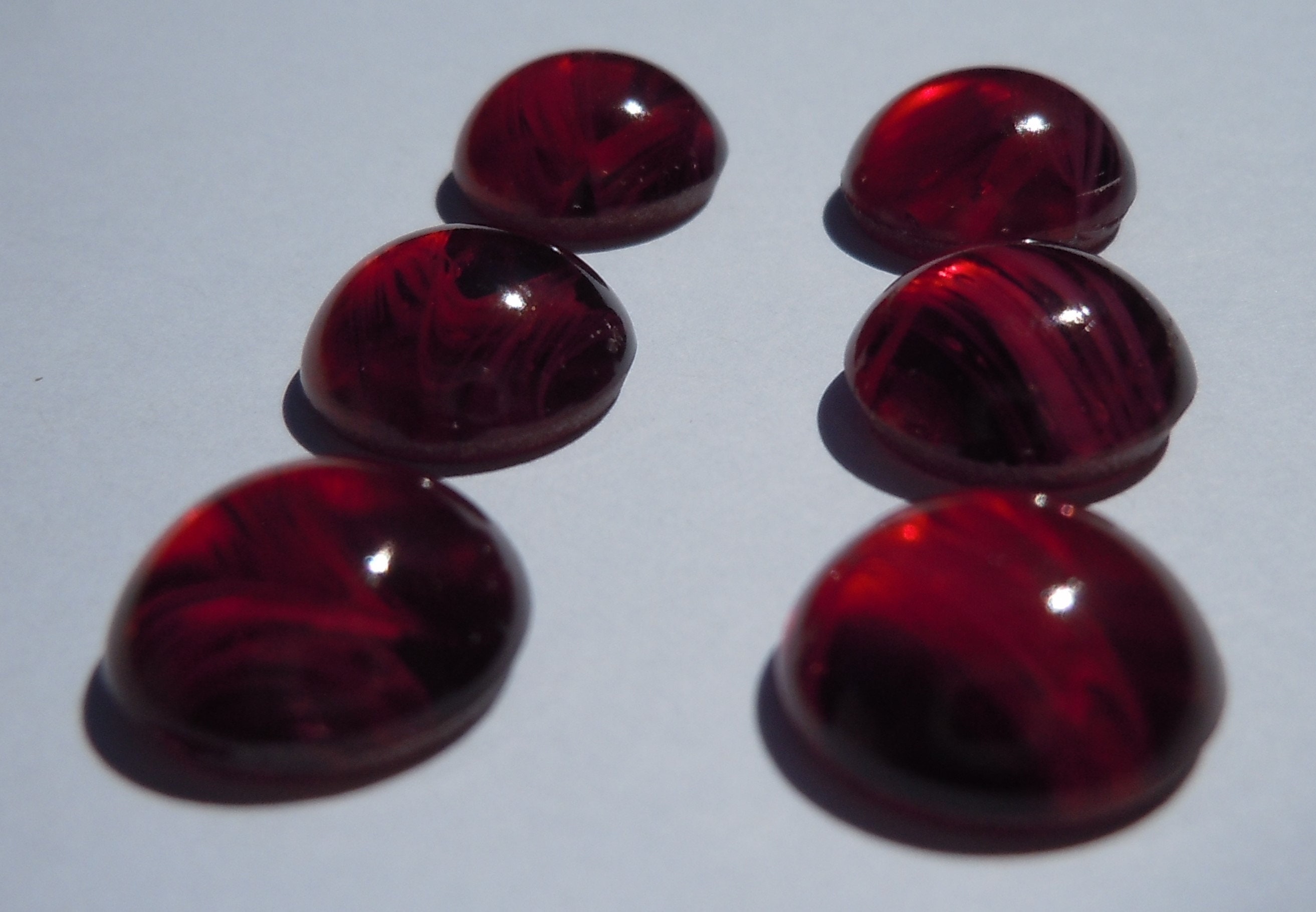 VINTAGE NOS 10mm Round Flat Back Stone Multiple Colors - Etsy