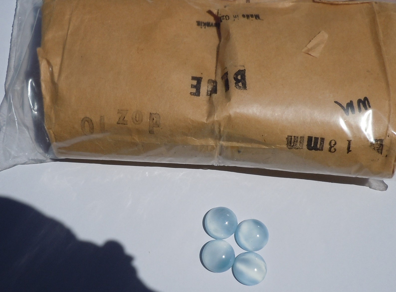 VINTAGE NOS 13mm Round Flat Back Stone - Multiple Colors - Etsy