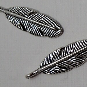 Lead Free Pewter Feather Pendant With Matching Small Feathers Combo - Etsy