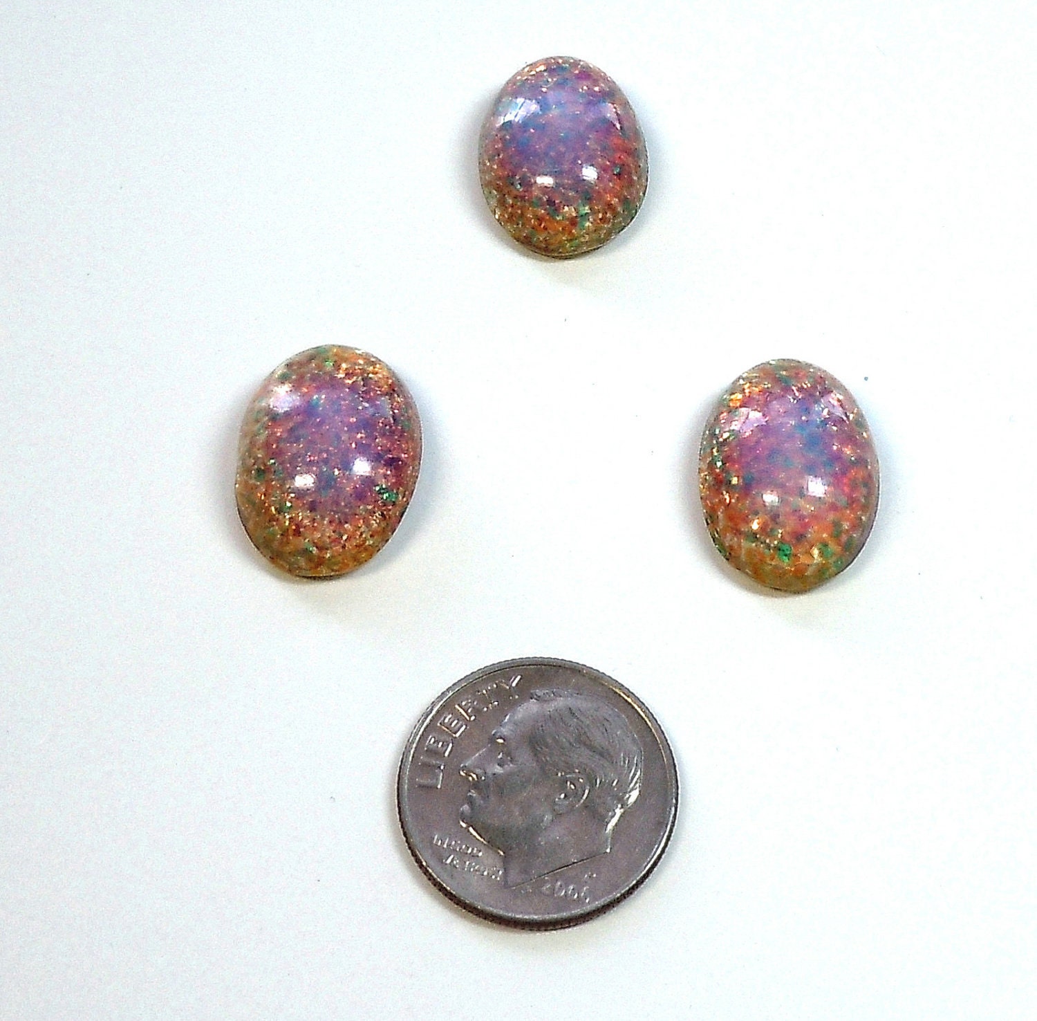13mmx18mm Oval Vintage Pink Opal Cabochons (2) - Etsy