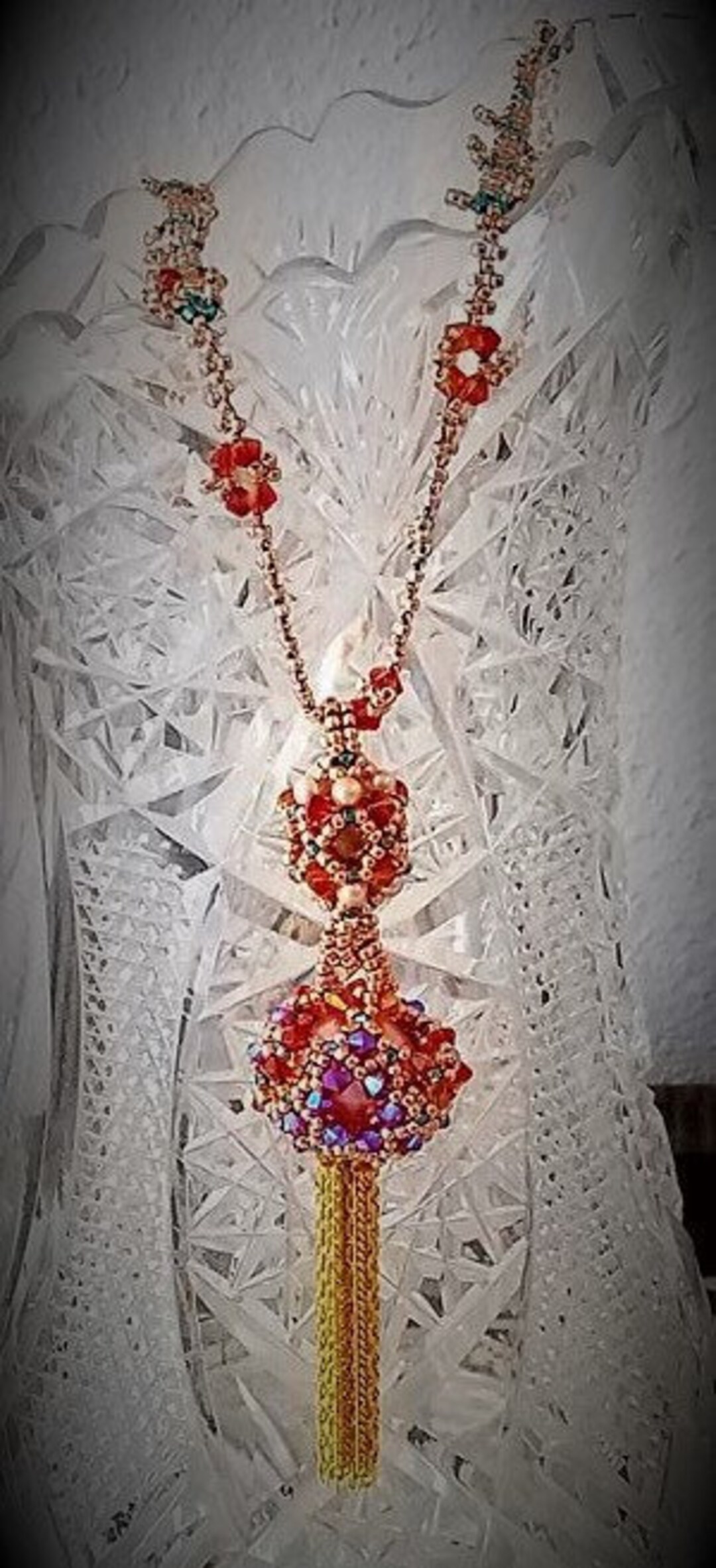 Crystal Fidget Tassel Necklace Kit - Etsy