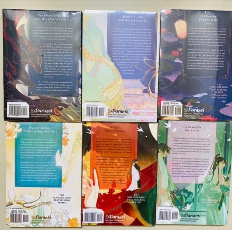 The Husky & His White Cat Shizun Volume 1-6 Light Novel English Version ...