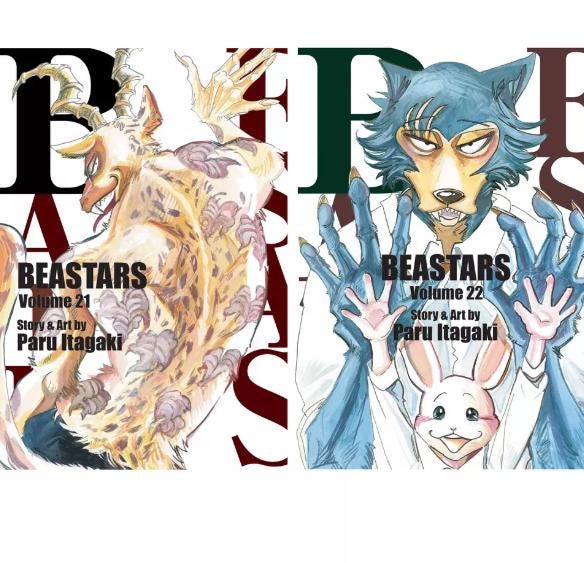 Beastars Manga Vol 1-22 English Comic Books by Paru Itagaki Full Set ...