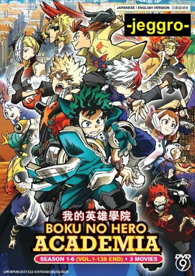 Anime DVD Boku No Hero Season 1-6 + 3 Movies English Version & Subtitle ...