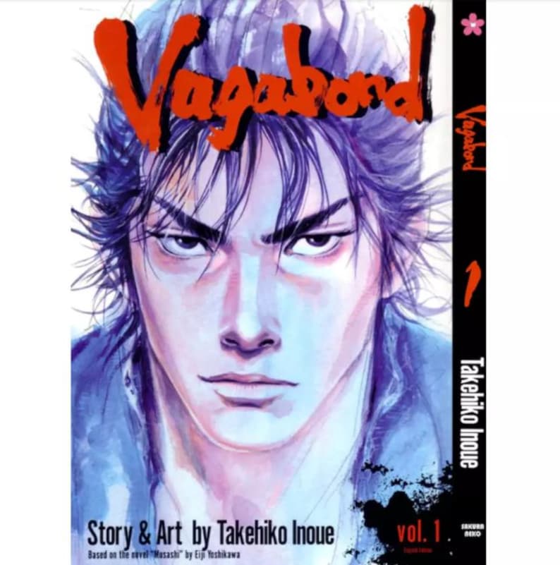 Vagabond Manga English Full Set Volume 1-15 Comic Books New by Takehiko ...